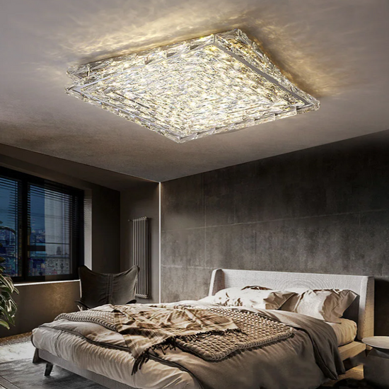 Ceiling Light Made Of Real Crystal – Brentwood Interiors