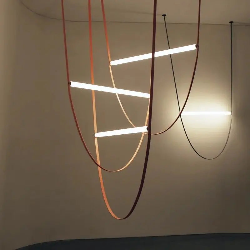 Leather Strap Ceiling Light – Brentwood Interiors