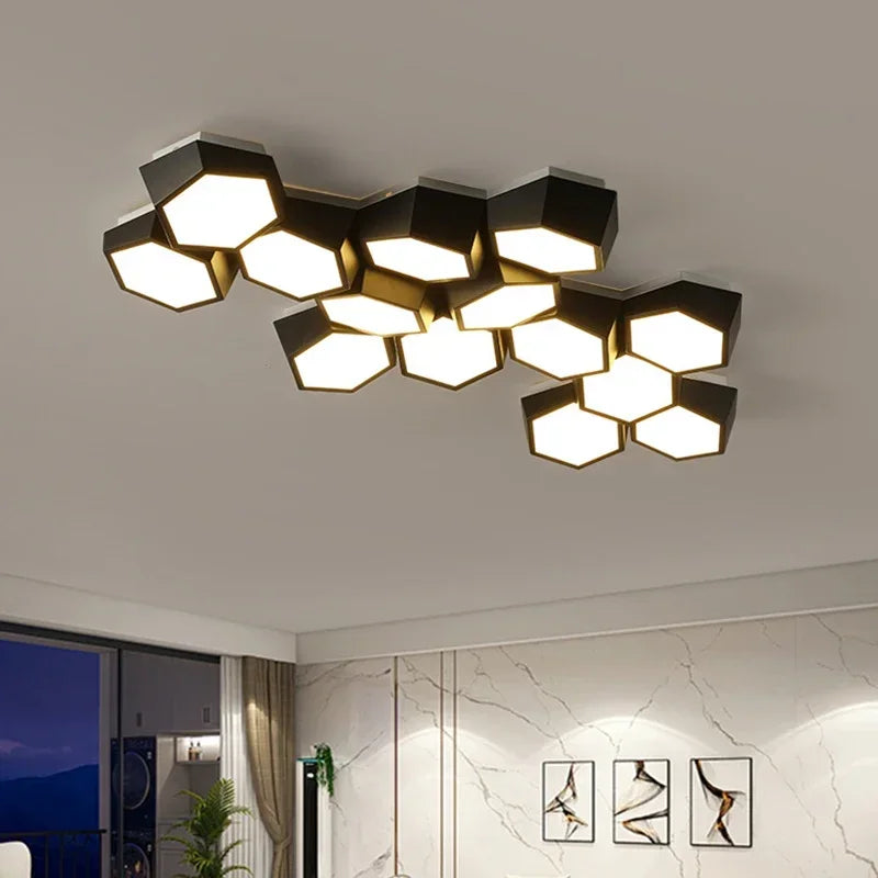 Modern Geometric Ceiling Light – Brentwood Interiors