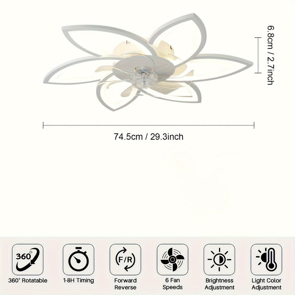 Modern LED Ceiling Light Fan – Brentwood Interiors