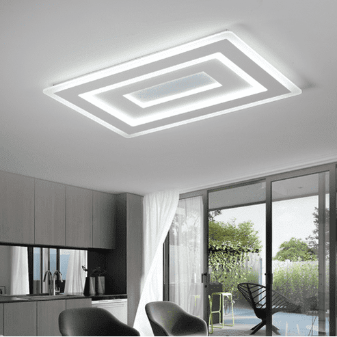 Modern Square Ceiling Light Fixture – Brentwood Interiors