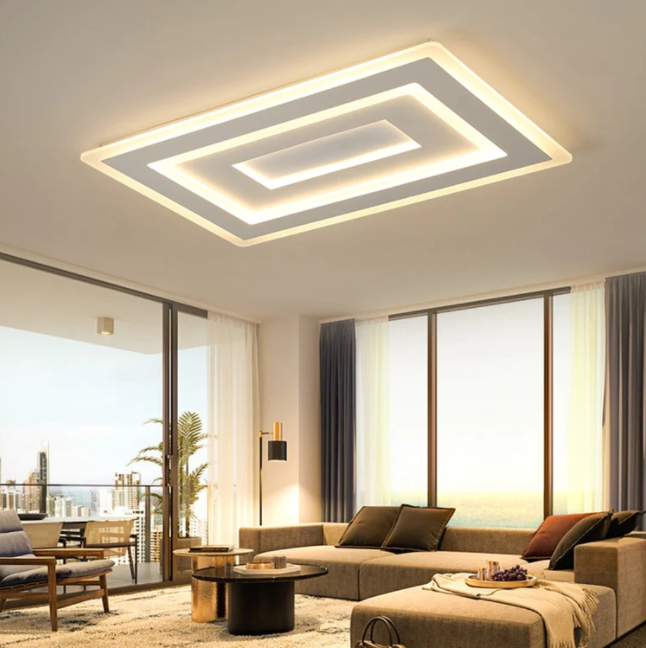 Modern Square Ceiling Light Fixture – Brentwood Interiors