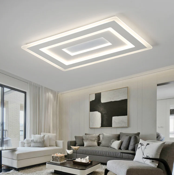 Modern Square Ceiling Light Fixture – Brentwood Interiors